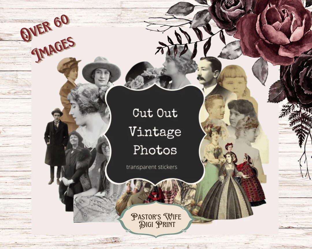 Vintage Sticker Scrapbook People Vintage People - Etsy