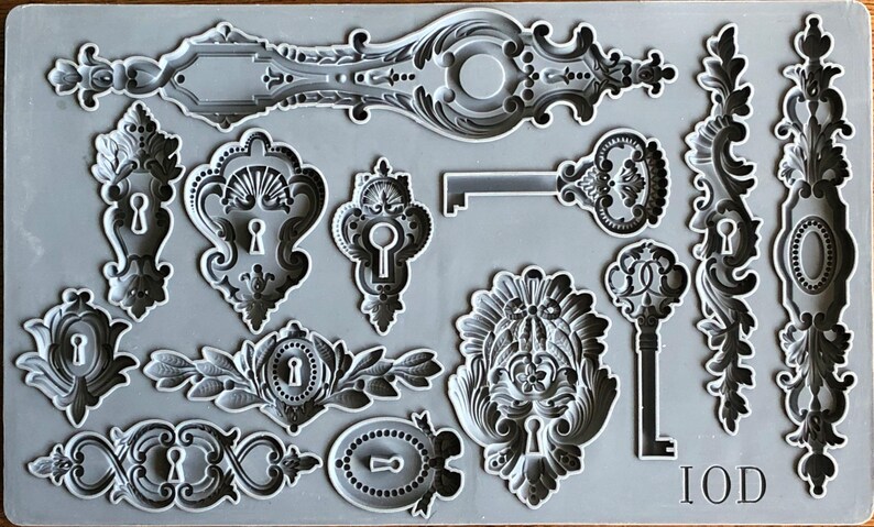 Lock and Key Decor Mould by IOD Iron Orchid Designs - Etsy