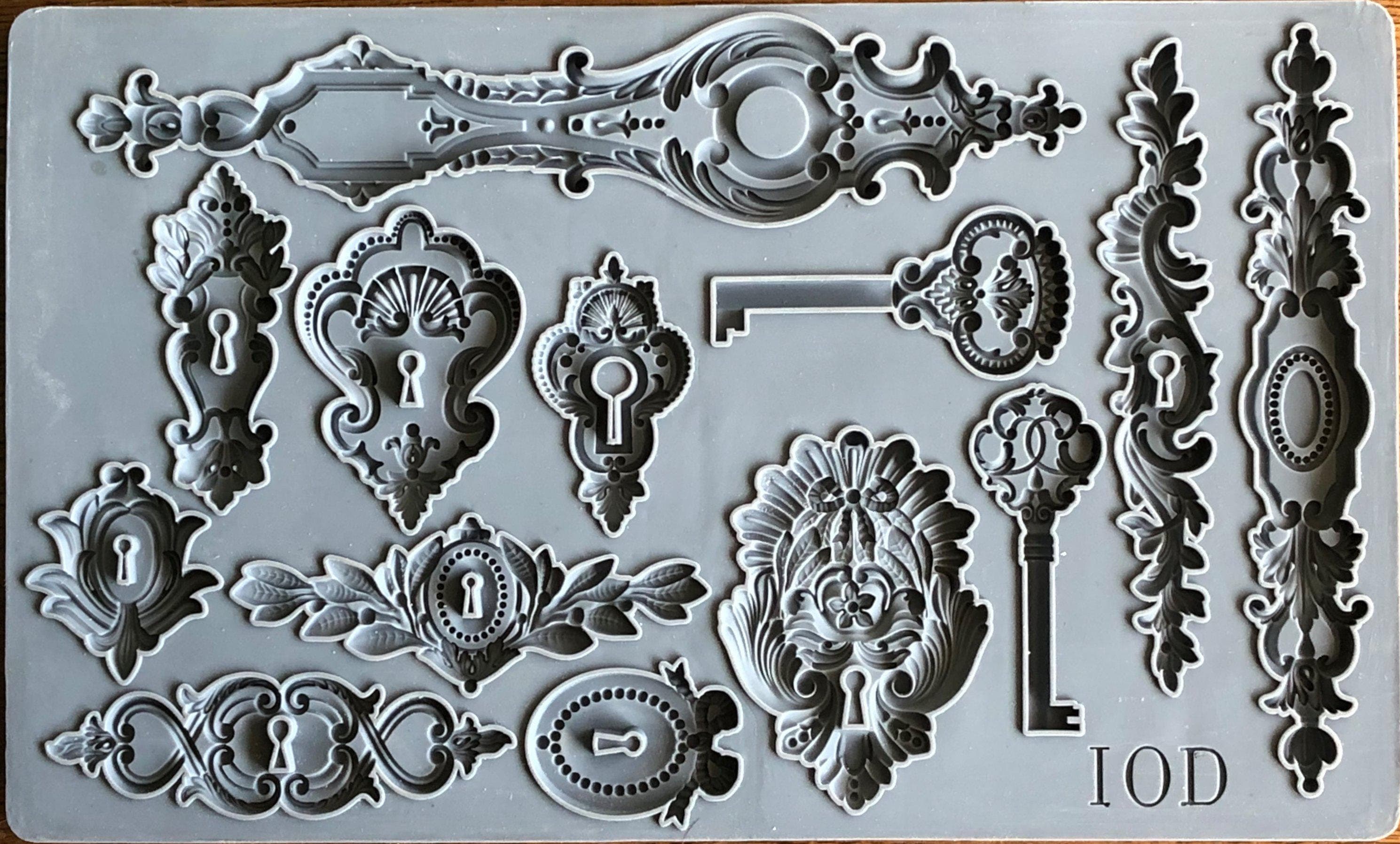 Lock and Key Decor Mould by IOD Iron Orchid Designs - Etsy