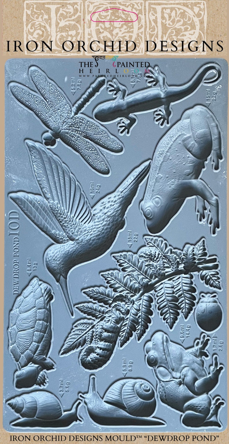 Dewdrop Pond Mould by IOD - Iron Orchid Designs - Spring 2023 Release ...