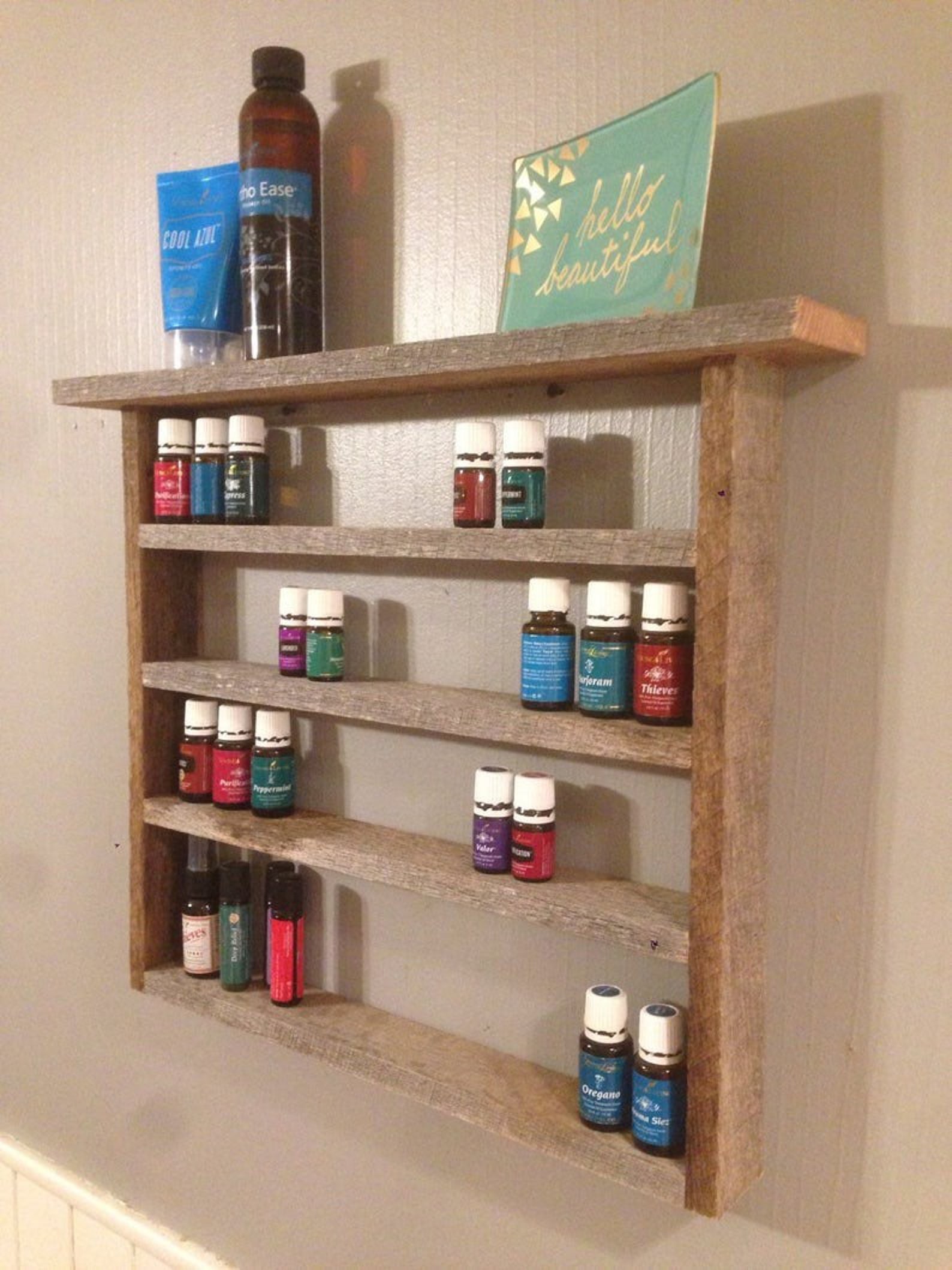 Reclaimed Oil Shel Shelf Rustic Storage - Etsy