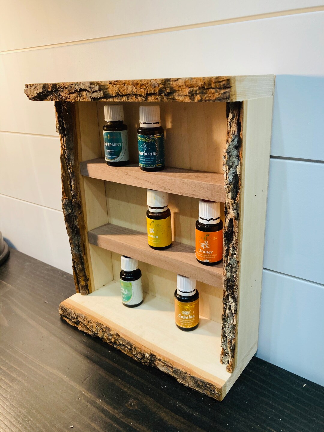 Reclaimed Shelf, Live Edge, Oil Shel, Storage,shelf, Rack, Hanging ...