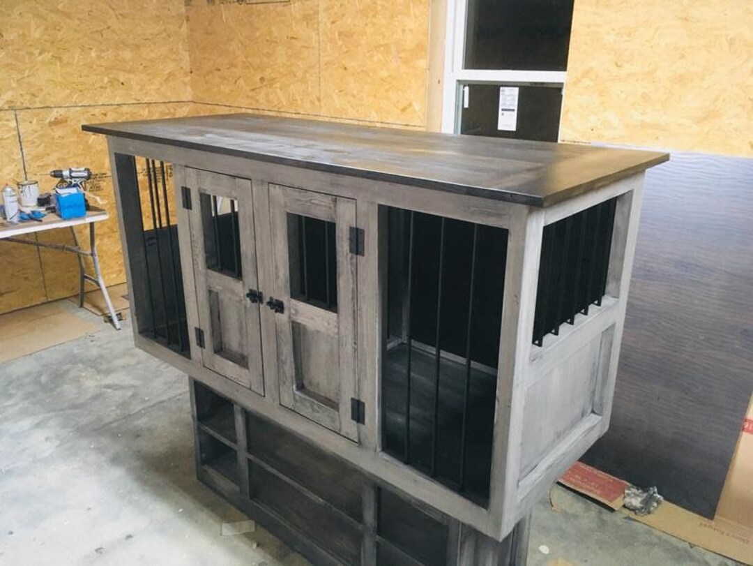 Dog Kennel,free Shipping, Pet, Tv Console, Double, Furniture Fully ...