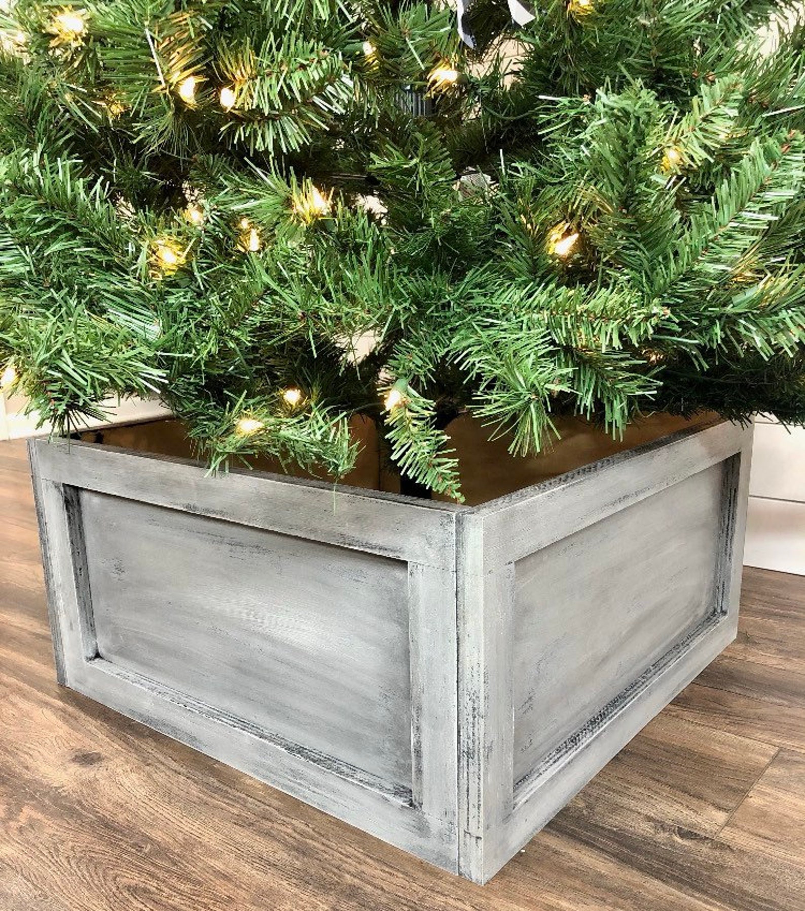 Christmas Tree Box FREE SHIPPING Tree Skirt Christmas - Etsy