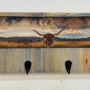 Western Coat Rack, Long Horn, Cattle, Farmer, Ranch, Storage - Etsy