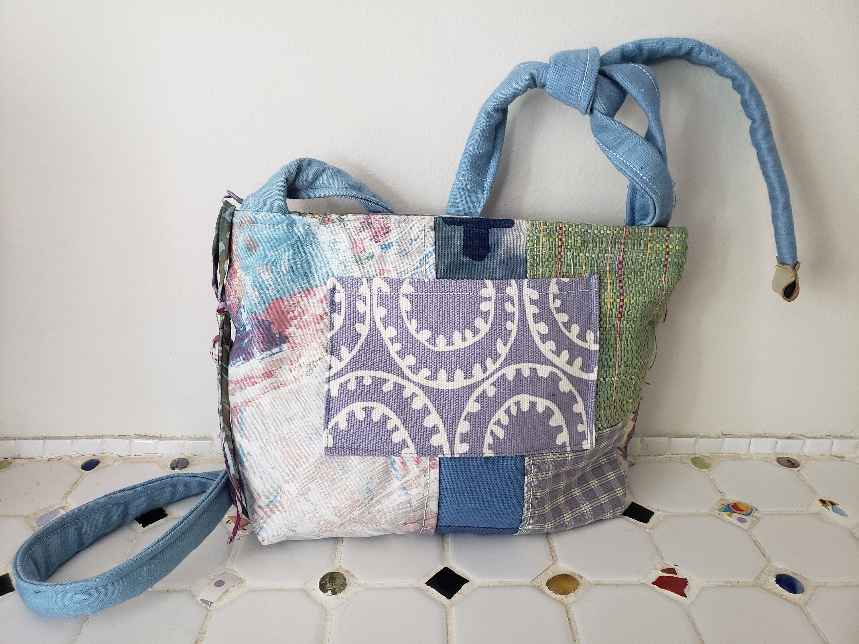 Patchwork Cross Body Bag in Warm Colors - Etsy