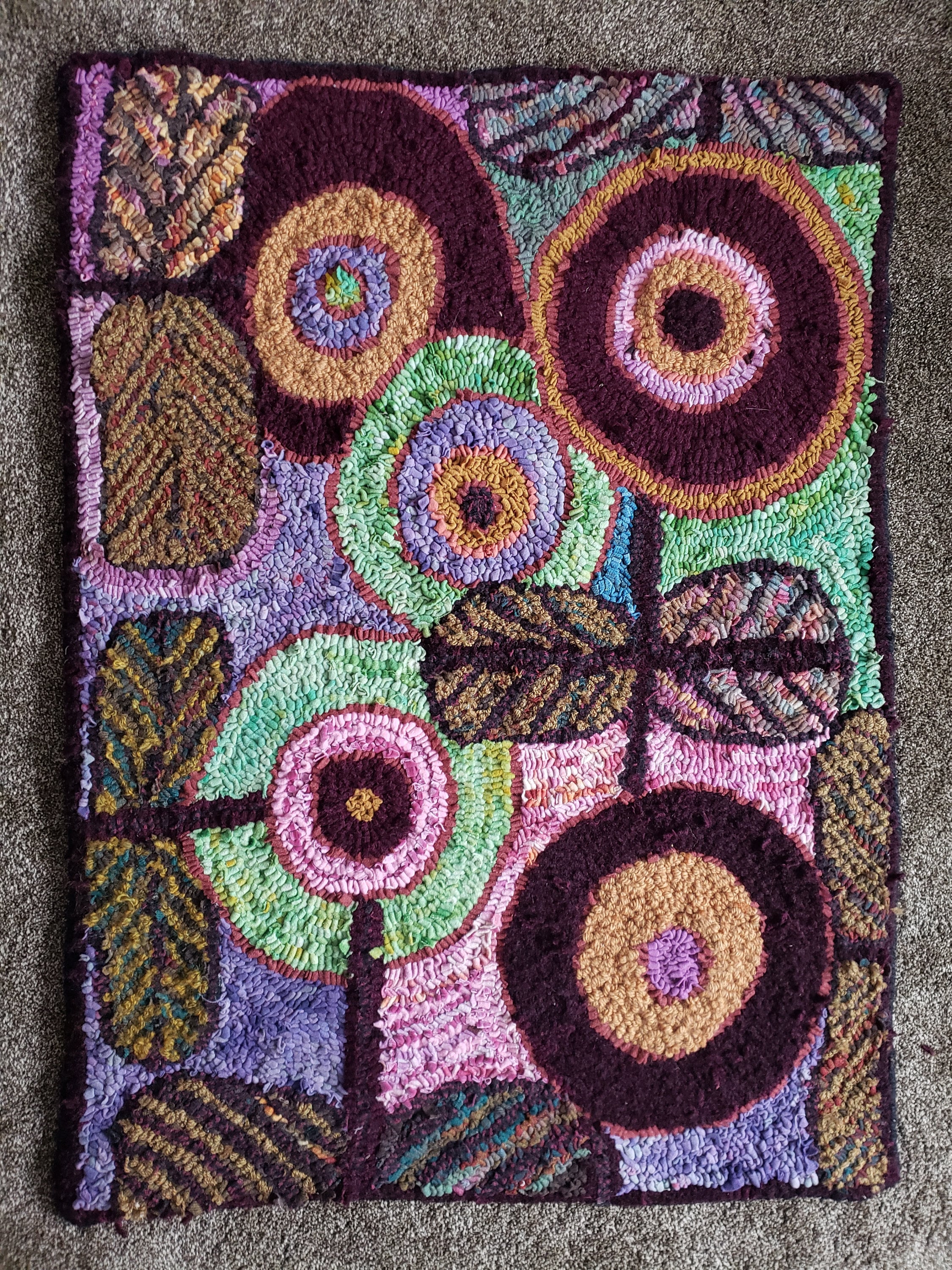 Modern Floral Rug Hand Hooked Wool on Cotton - Etsy