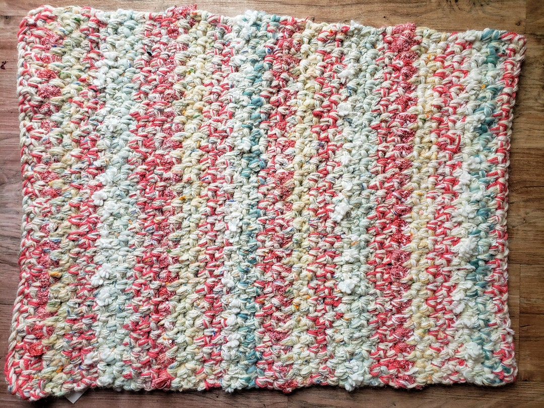 Cozy Crocheted Rug With Lots of Texture - Etsy