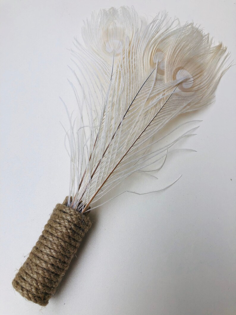 White Smudging Feather Fan Spiritual Ritual Shaman Tool Smudge | Etsy