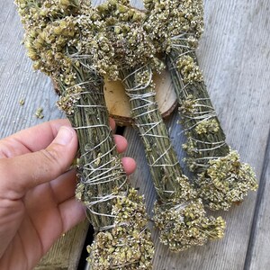 Yarrow Smudging Stick Smudging Ritual - Etsy