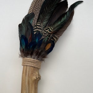 Smudging Big Peacock Feather Fan for Rituals - Shaman Tool - Etsy