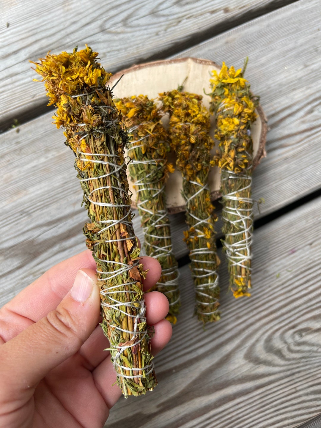 Handmade St. John’s Wort Small Stick for Smudging Ritual - Smudging ...