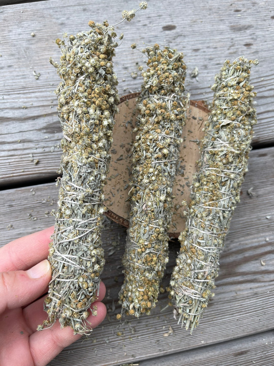 Wormwood Dried Smudging Stick Stick Alternative Cleanser Anti Parasitic ...