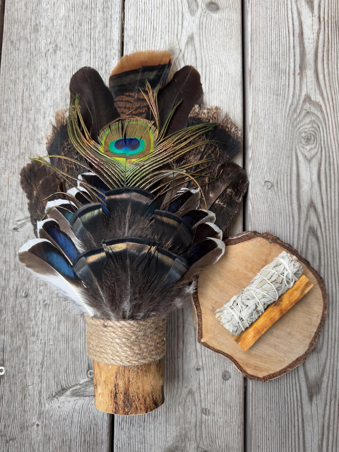 Smudging Feather Fan - Shaman Tool, Cleansing Ritual - Etsy