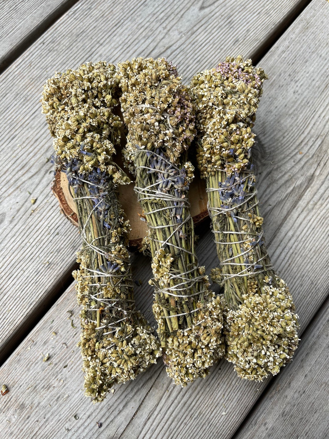 Yarrow With Levander Smudging Stick - Natural Incense - Smudging Ritual ...