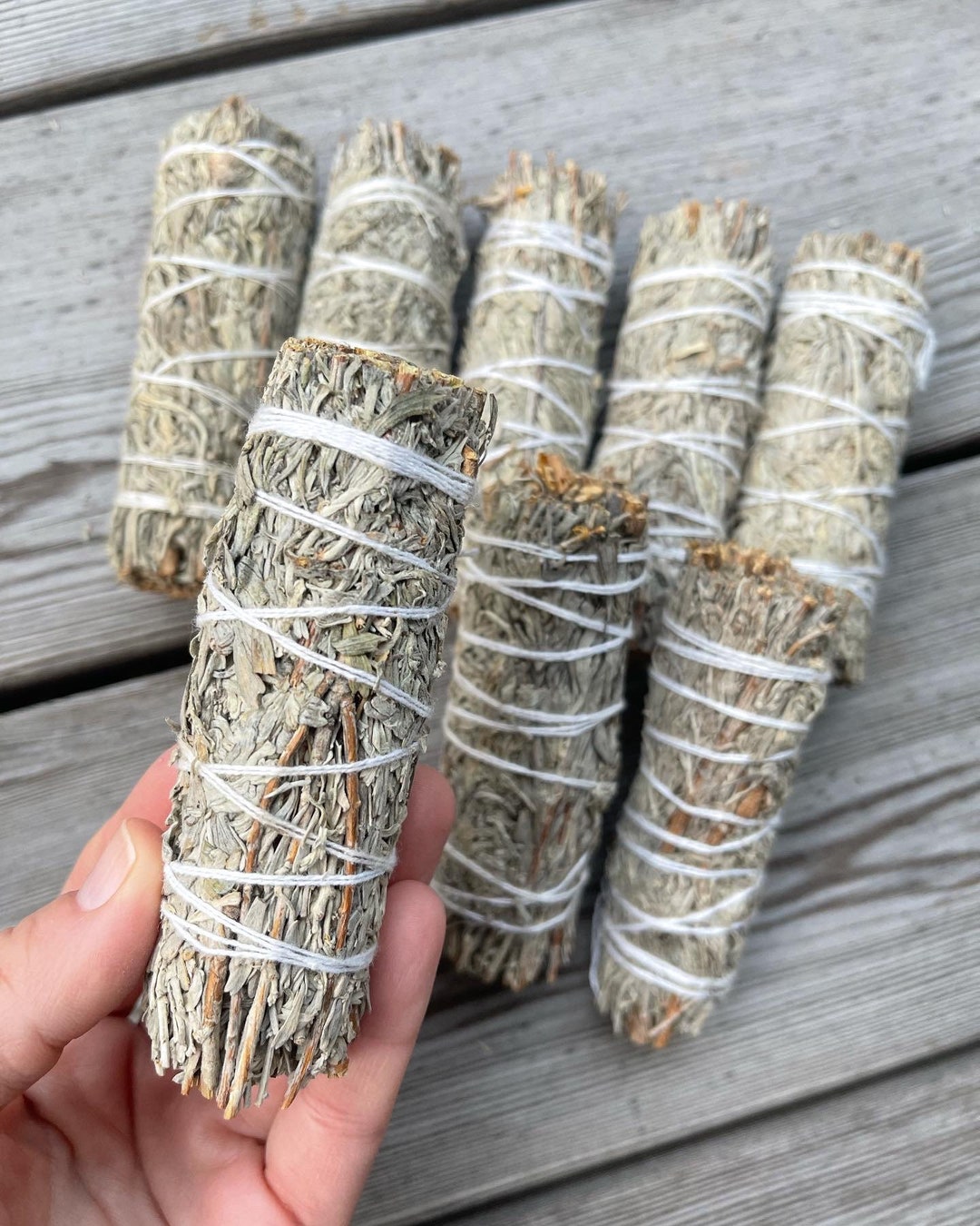 Blue Sage Smudging Stick 4 Inch - Alternative Cleanser - Rituals ...