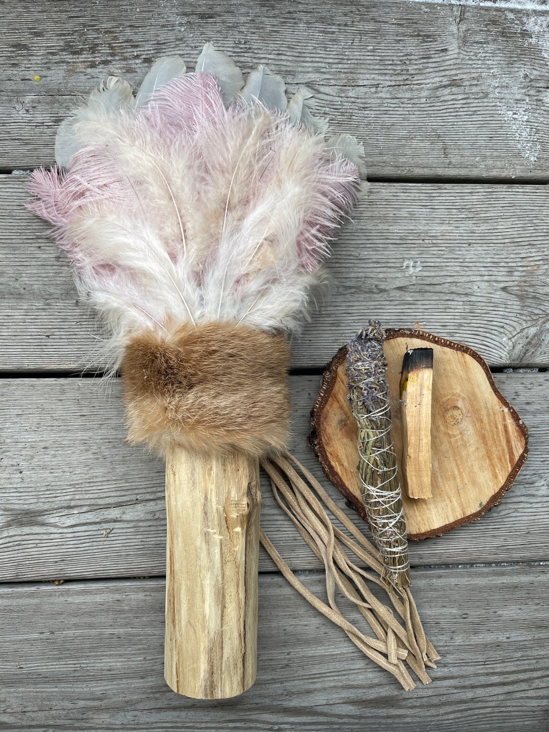 Smudging Big Feather Fan for Rituals Shaman Tool - Etsy