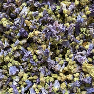 Dried Organic Blue Mallow Flowers Loose Leaf Herbal Flower Tea - Malva ...