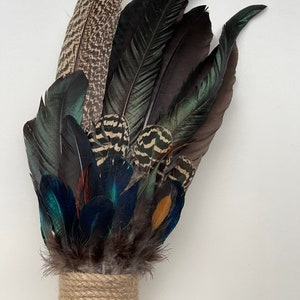 Smudging Big Peacock Feather Fan for Rituals - Shaman Tool - Etsy