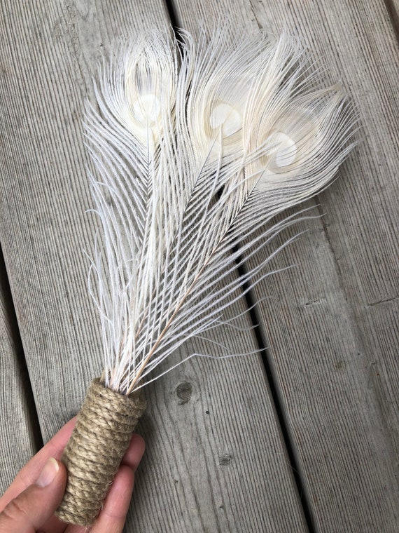 White Smudging Feather Fan Spiritual Ritual Shaman Tool Smudge | Etsy