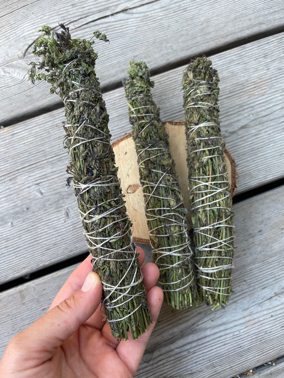 Handmade Hyssop Stick for Smudging Ritual - Hyssopus Officinalis ...