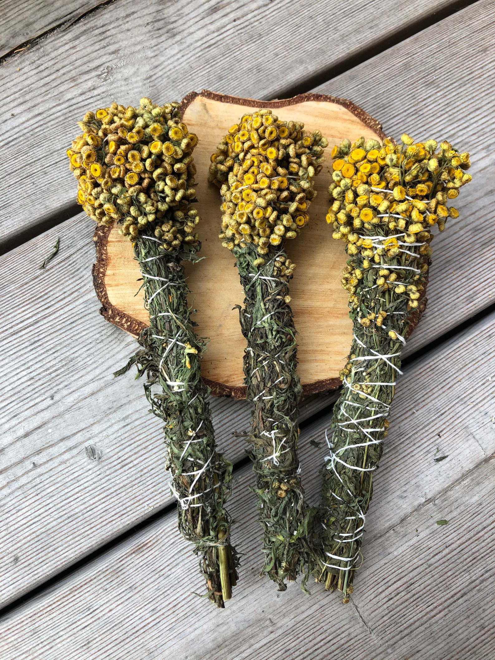 Tansy Smudging Stick - Alternative Cleanser Bundle-antiparasitic ...