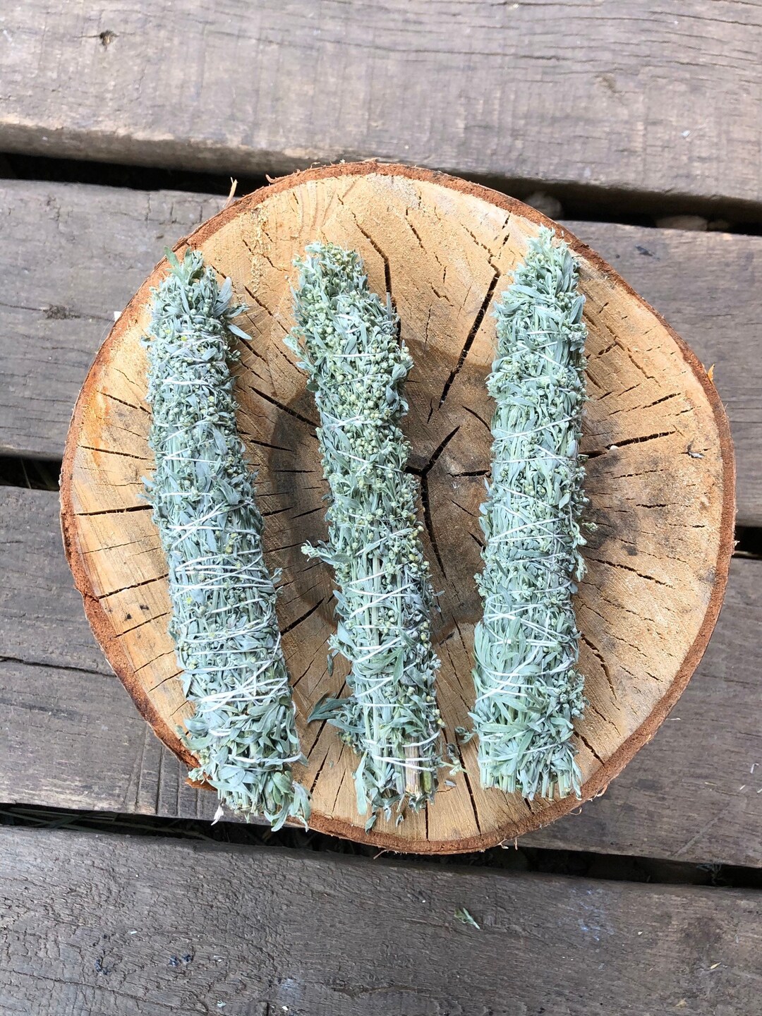 Wormwood Dried Smudging Stick Stick Alternative Cleanser Anti Parasitic ...