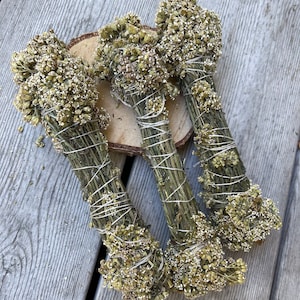 Yarrow Smudging Stick Smudging Ritual - Etsy