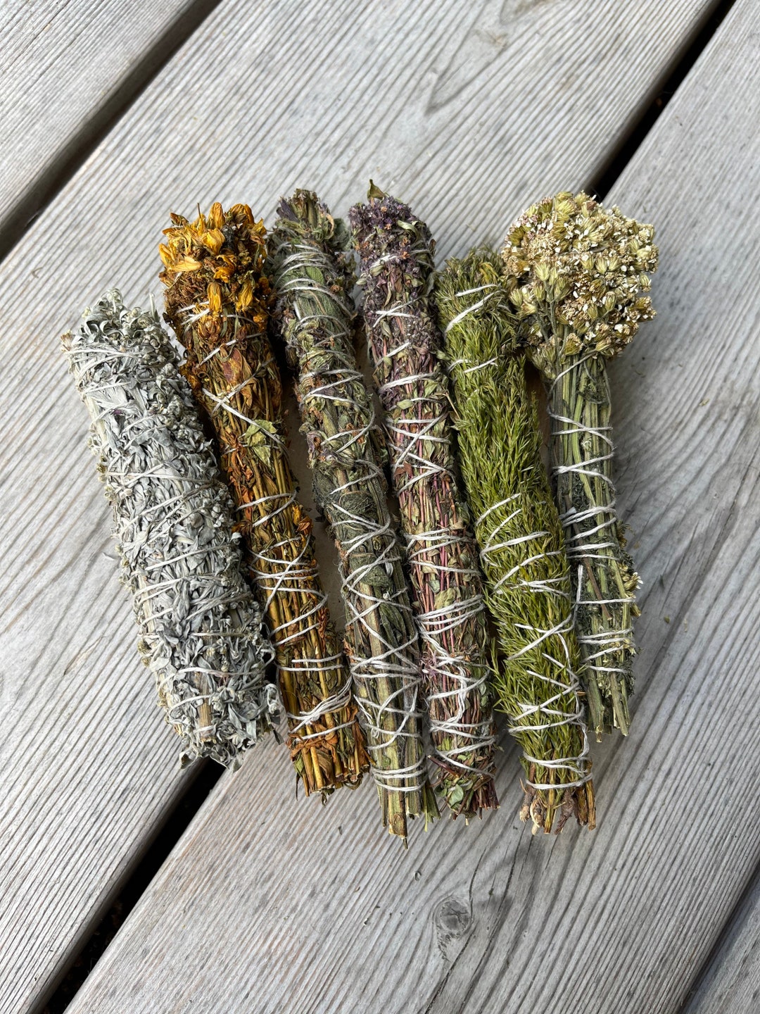 Smudging Incense Set ‘beautiful Meadows’ - Smudging Stick Bundle ...