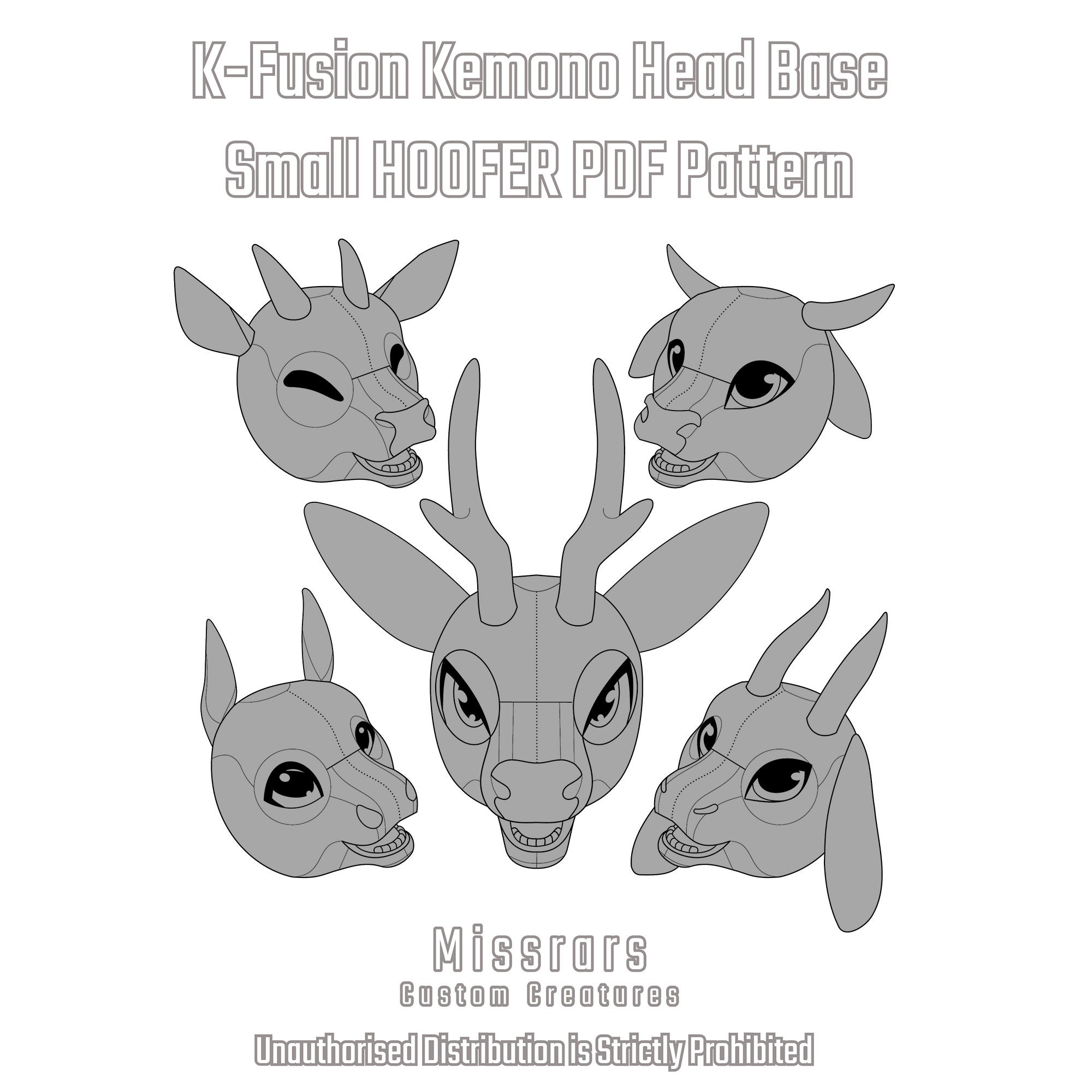 PDF PATTERN Small Ungulate HOOFER Kemono 'k-fusion' - Etsy UK