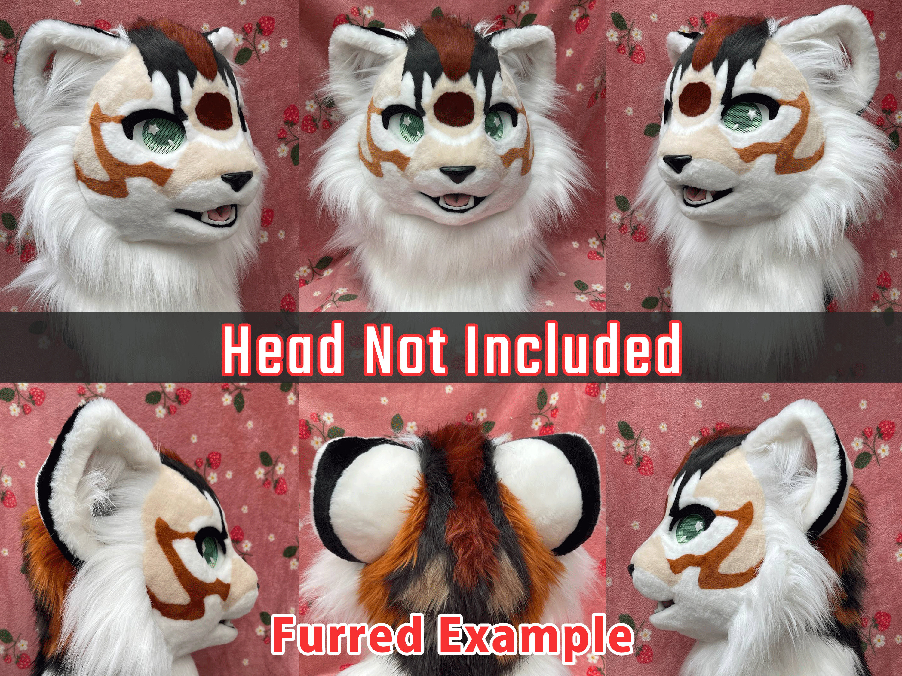 PDF PATTERN Small Cat DEX Kemono 'k-fusion' Fursuit Head Base - Digital ...