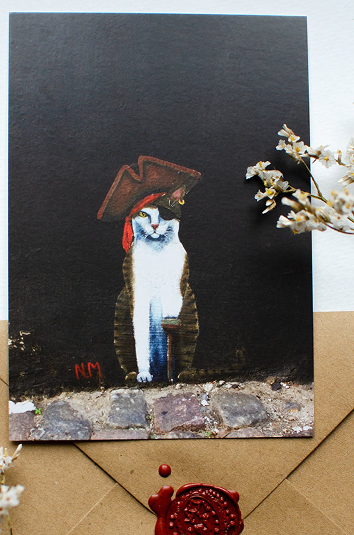 Postal Cats Set Street Art Cats Flensburg 5 Motifs / Format DIN A6 ...