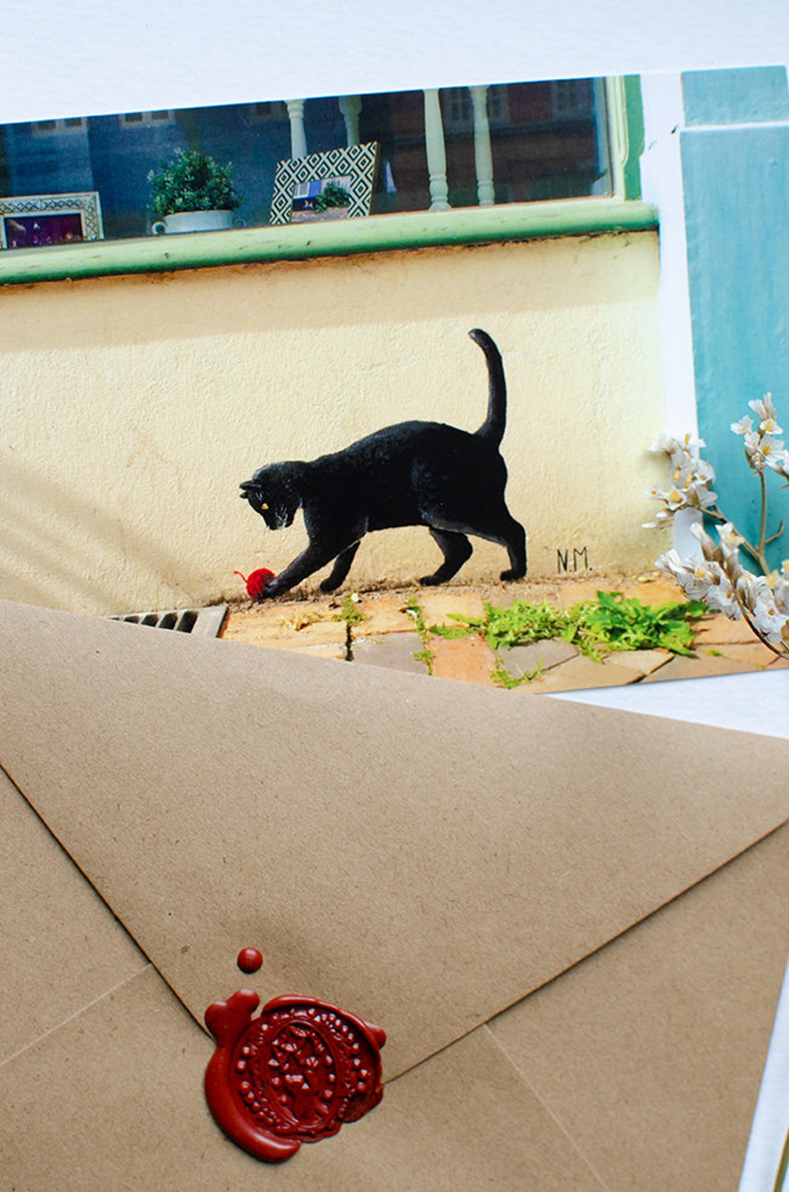 Postal Cats Set Street Art Cats Flensburg 5 Motifs / Format DIN A6 ...