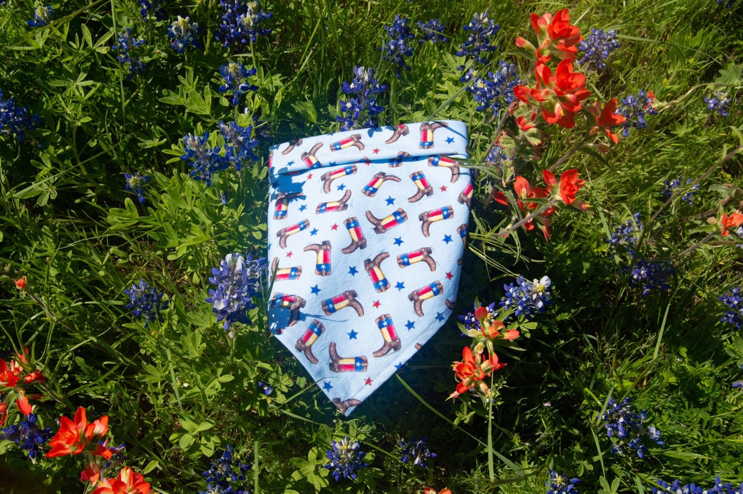 Texas Cowboy Boots, Cowboy Boots Dog Bandana, Cowboy Boots Cat Bandana ...