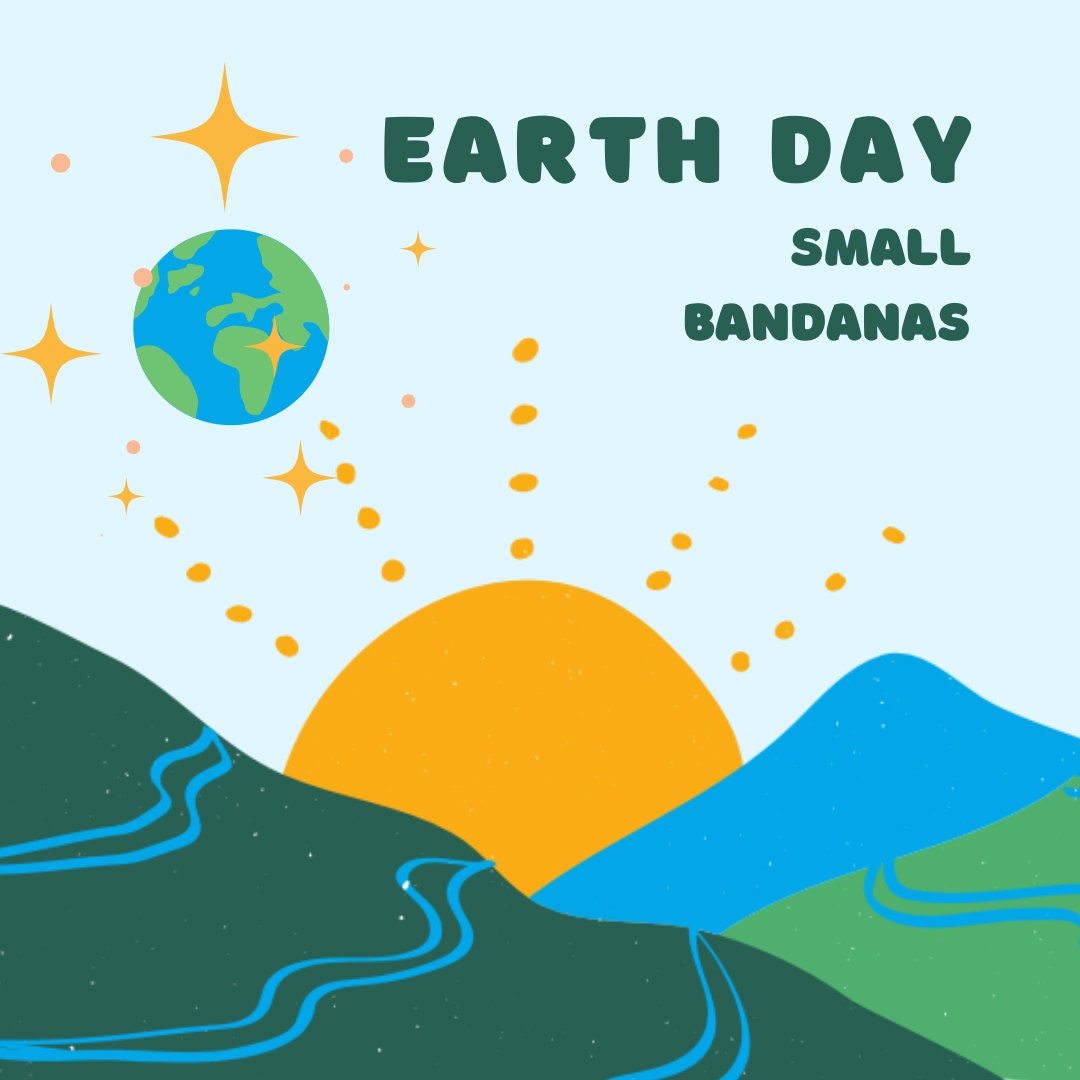 Small Earth Day Bandanas, National Parks, Nature Dog Bandana, Nature ...