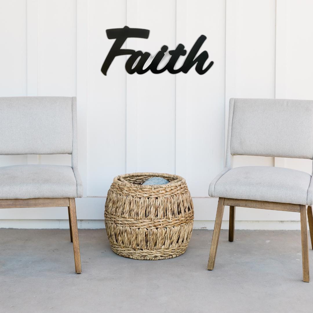 Metal Faith Sign - Etsy