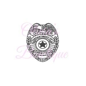 Corrections Officer Badge SVG | Etsy