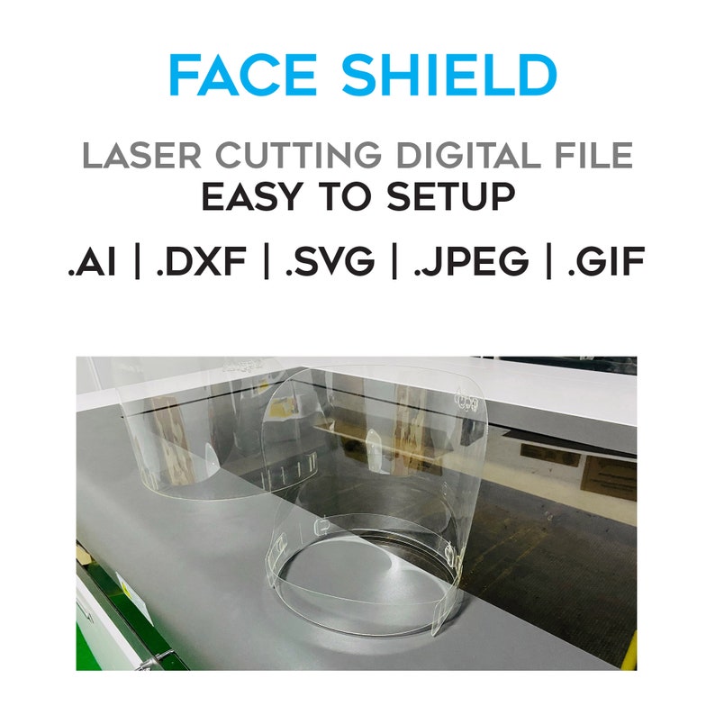 Face Shield Mask Laser Cut File Face Mask Protective Face - Etsy