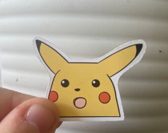 Pikachu Vinyl Sticker - Etsy