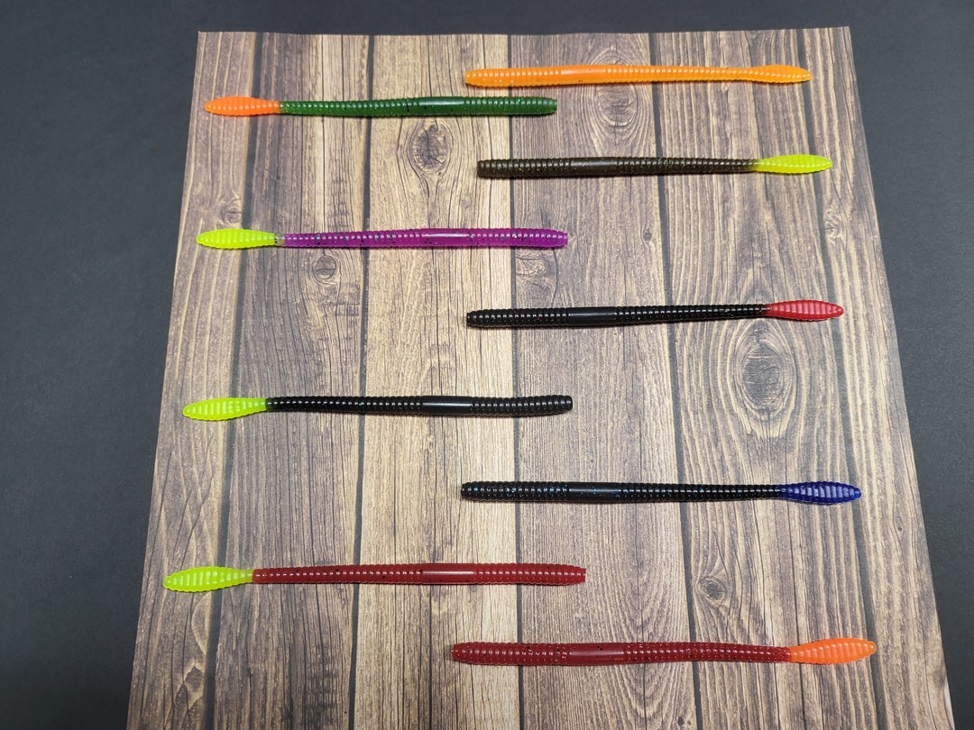 6" Trick Worms 12 Pack (9) Colors - Etsy
