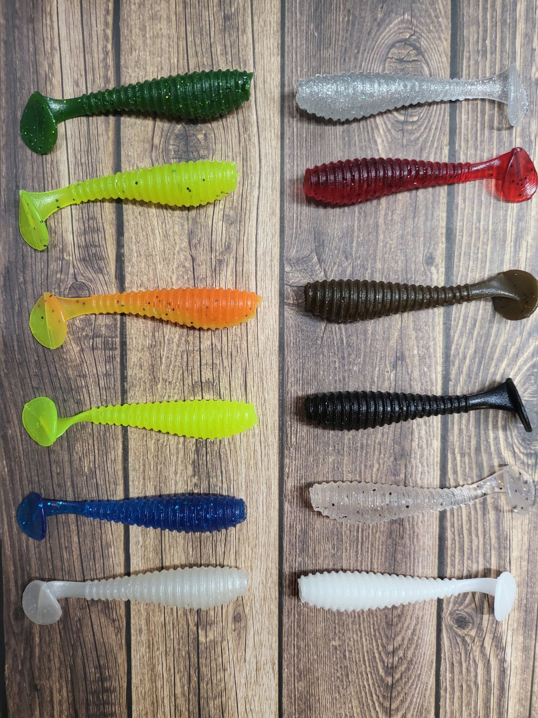 3.5" Ripper Paddle Tails 8 Pack (9) Colors - Etsy