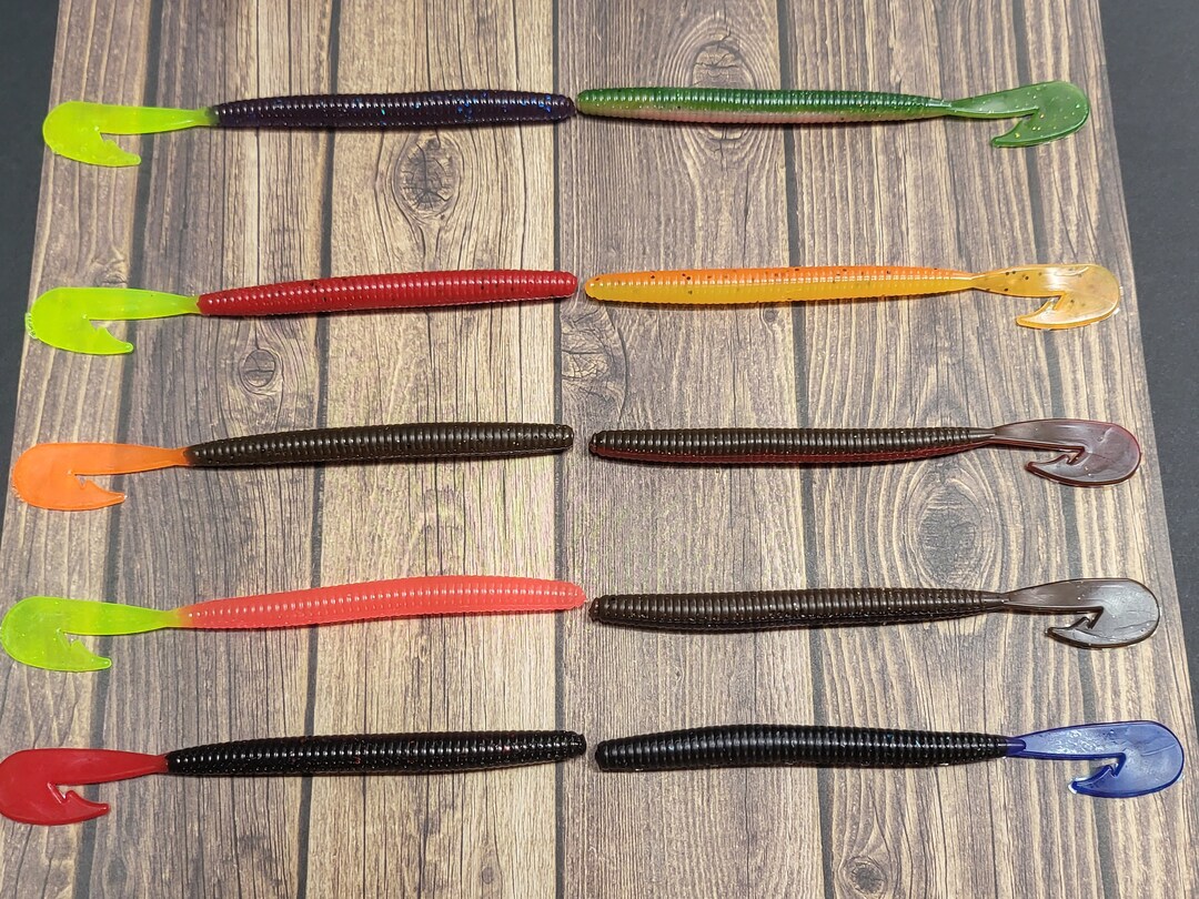 6" Speed Worm 12 Pack (9) Colors - Etsy