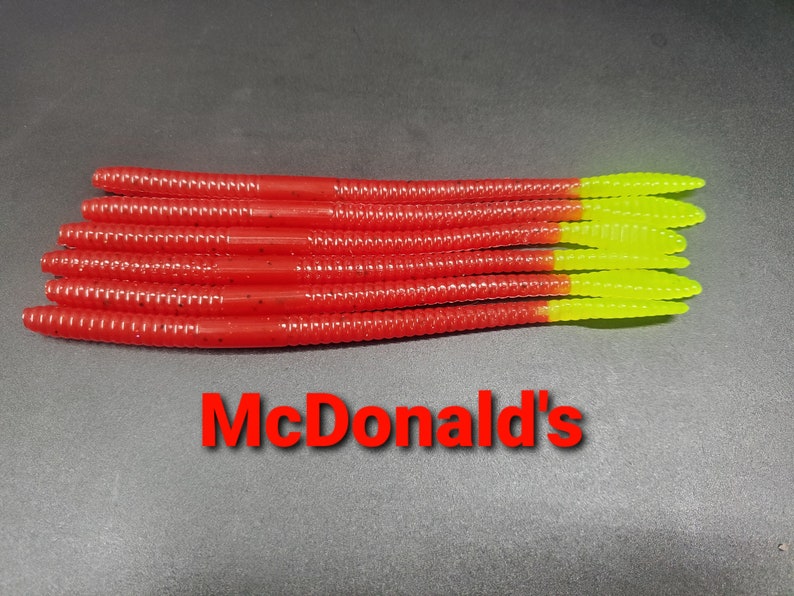 6" Trick Worms 12 Pack (9) Colors - Etsy