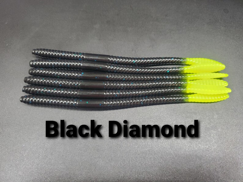 6" Trick Worms 12 Pack (9) Colors - Etsy