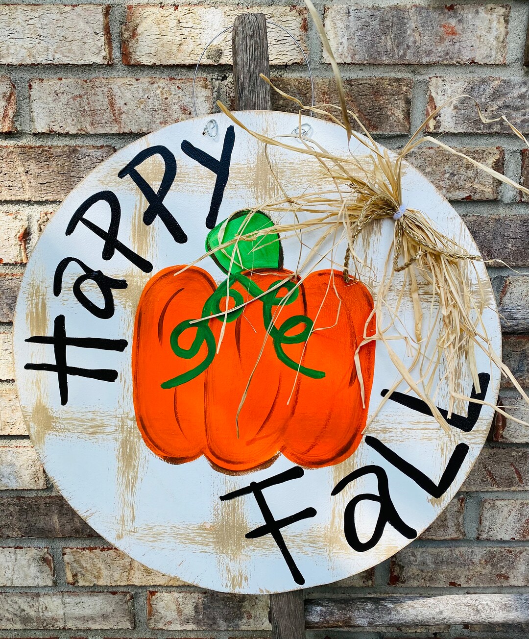 Fall Door Hanger, Fall Season, Farmhouse Sign, Farmhouse Decor, Pumpkin ...
