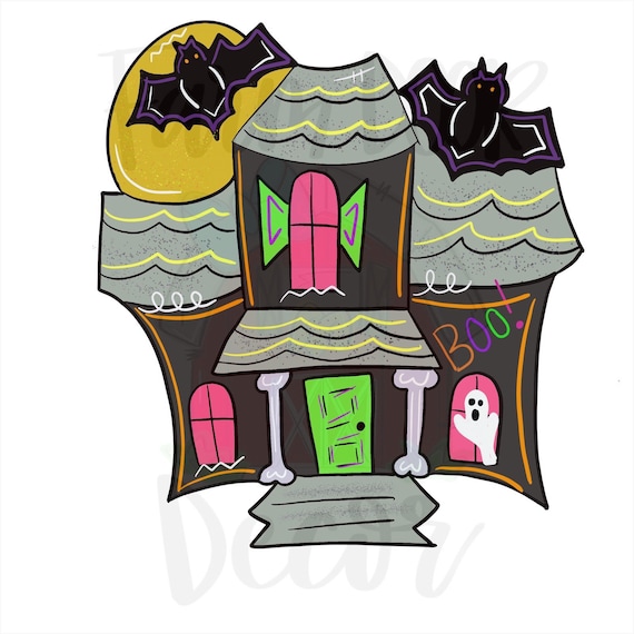 Template Haunted House Haunted House Template Halloween - Etsy Ireland