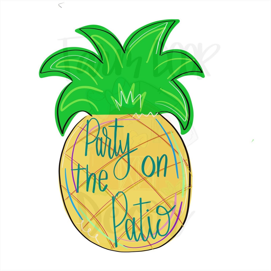 Template- Pineapple, Pineapple Door Hanger Template, Fruit Door Hanger ...
