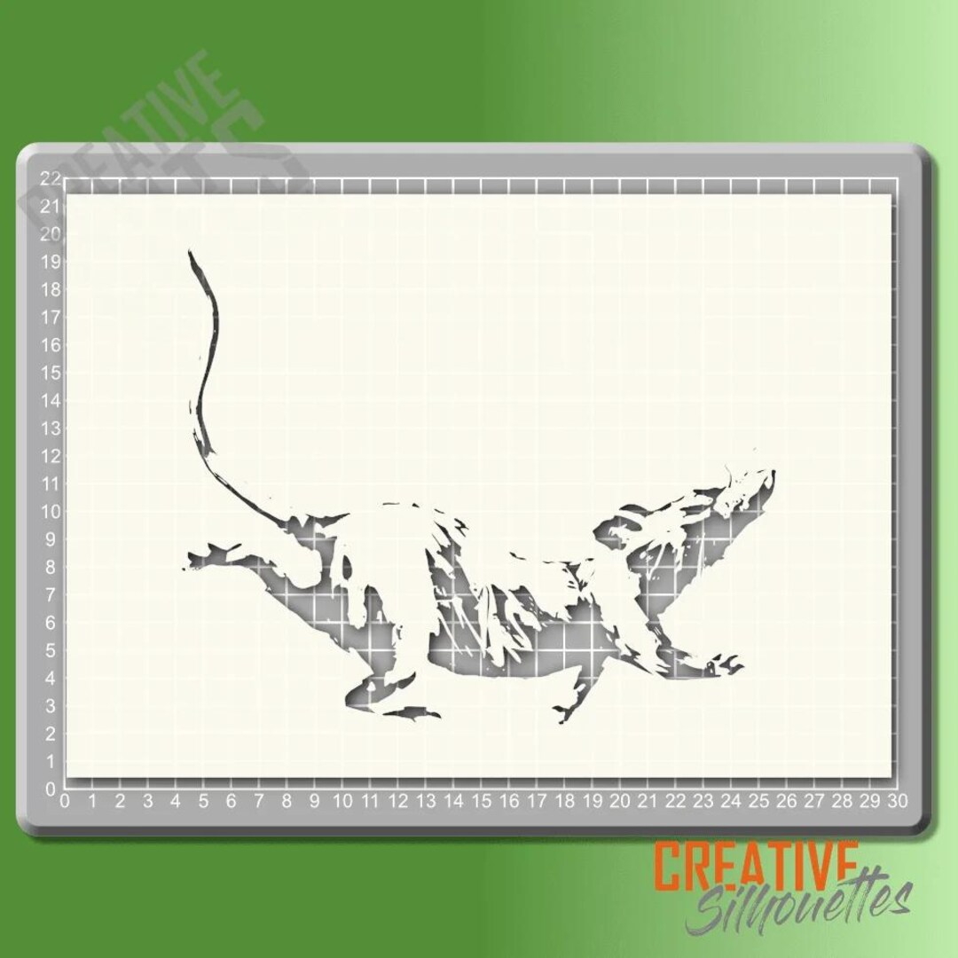 Banksy Classic Running Rat Stencil --- 190 Micron Mylar - Etsy