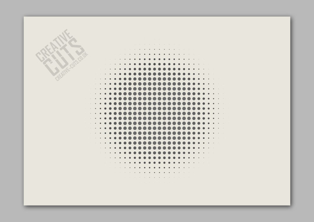 Halftone Styl Stencil - Etsy