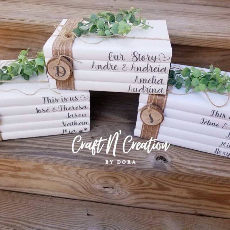 Vintage Book Stack - Etsy